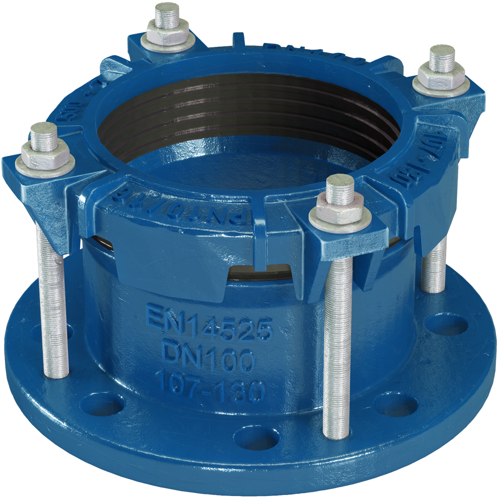 1168 – BRIDA UNIVERSAL DN100 107-130 PN10/16 – Irontrust